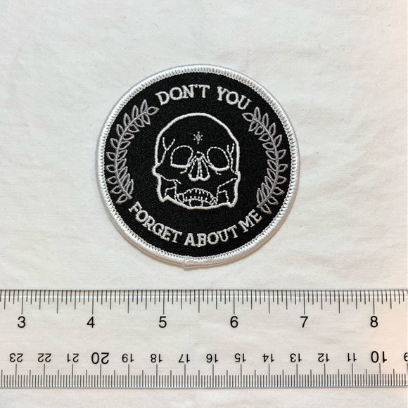 Accessories | Dont You Forget About Me Skull Sew On Patch | Poshmark